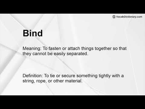 Bind Meaning