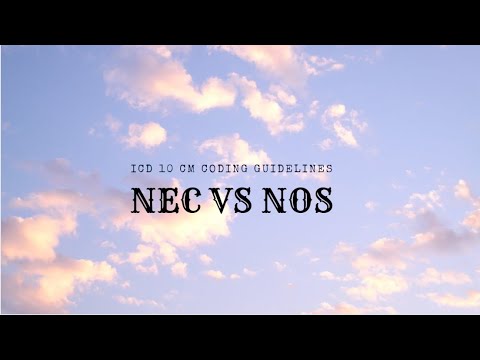 What is NEC vs NOS of ICD 10-CM with Coding example(Tamil)