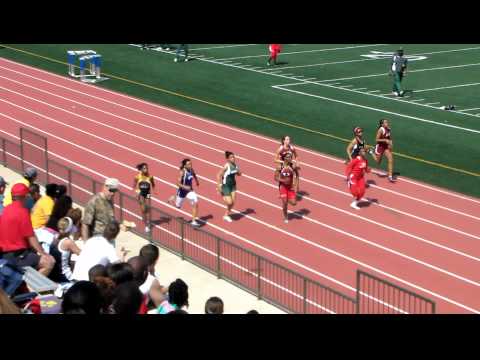 Lauren Waterbury (MICDS) - 100m 2nd Plc - 2011 Skippy Keefer Relays - 12.9h - Lane 4