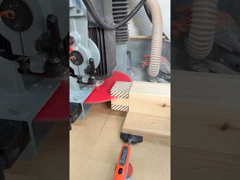 Cutting tenons on the @KINGCANADAINC radial arm saw #woodworking