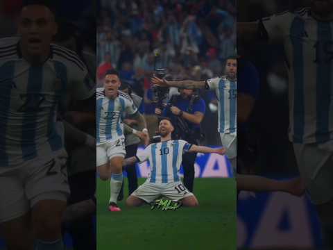 The moment Messi finally won the World Cup🐐🔥