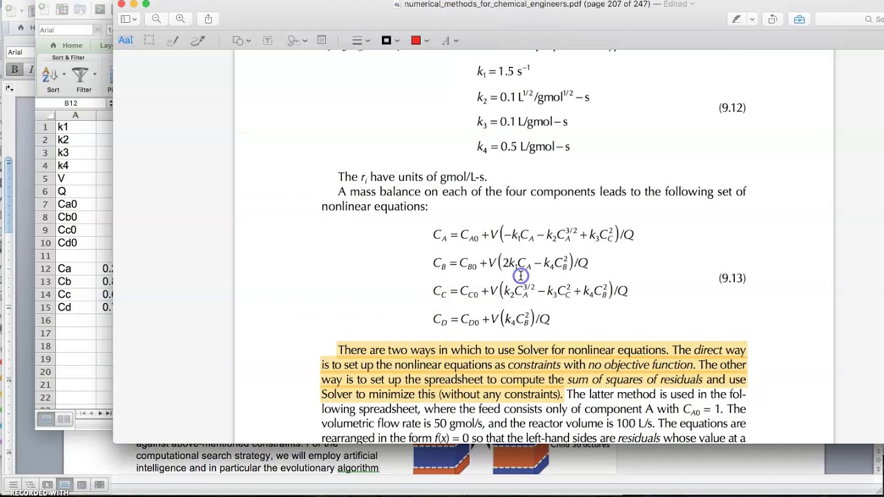 che205, ch9, nonlinear optimization, part 2