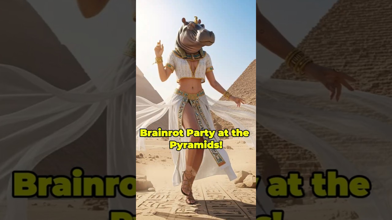 Brainrots Take Egypt! Epic Dance with Giant Characters | Meme EDM, TikTok Viral
