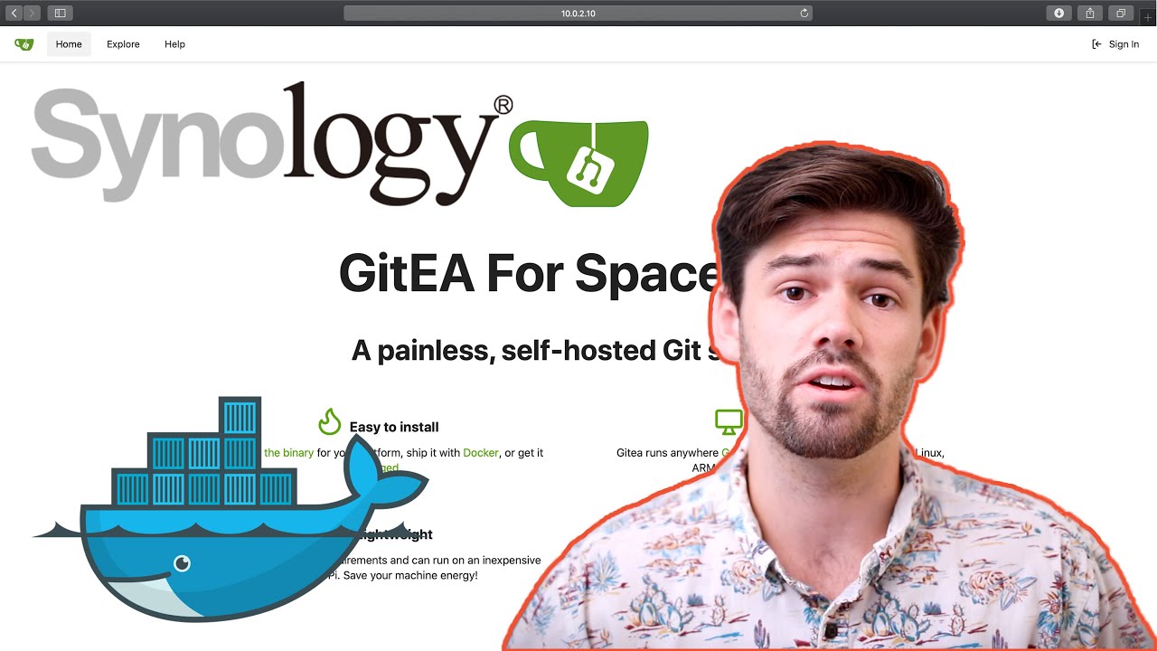 Install GitEA on Synology with Docker to Version Control your Code with HTTP Git! | 4K TUTORIAL