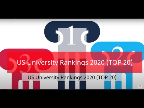 US University Rankings 2020 (TOP 20) | Engineering Portal