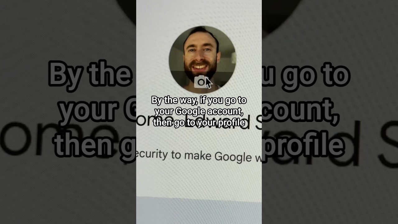 If you go to your Google account, and drop in a GIF… 🤯