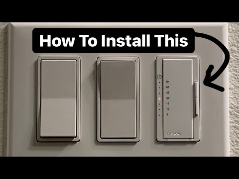 How To Install The Lutron Countdown Timer Switch (Single Pole)