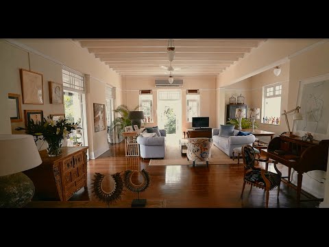 House Tour: An eclectic black and white bungalow in Singapore