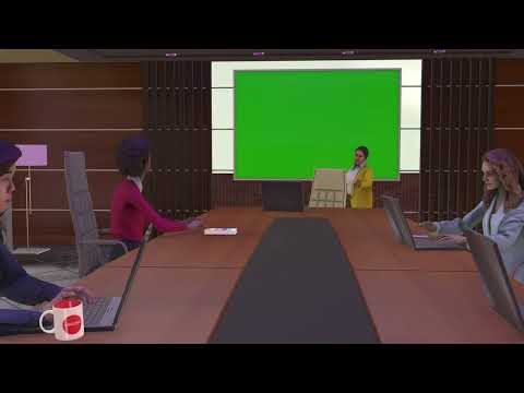 Conference Room Green Screen Video – 3D Content Store