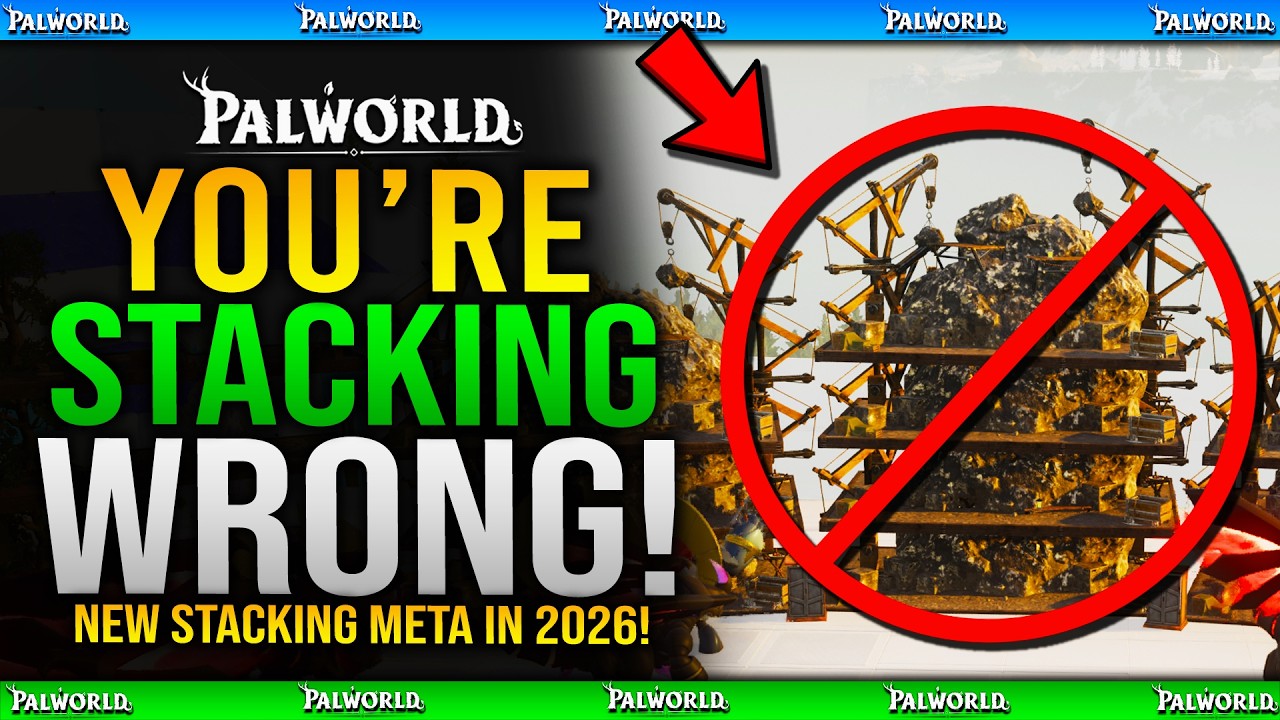 Palworld - The NEW BEST Way To Stack Ranches, Breeding Farms, Assembly Lines & Mining Sites in 2026