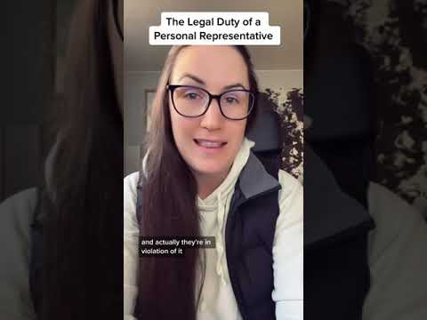 What legal responsibility does the Personal Representative have of an Estate in Colorado