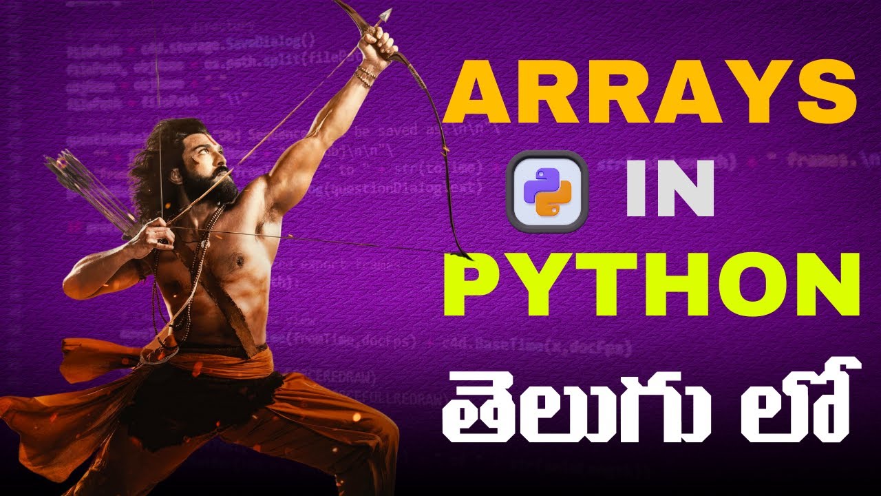 Arrays in Python Explained with Examples | Python Tutorial in Telugu | Brolly Academy