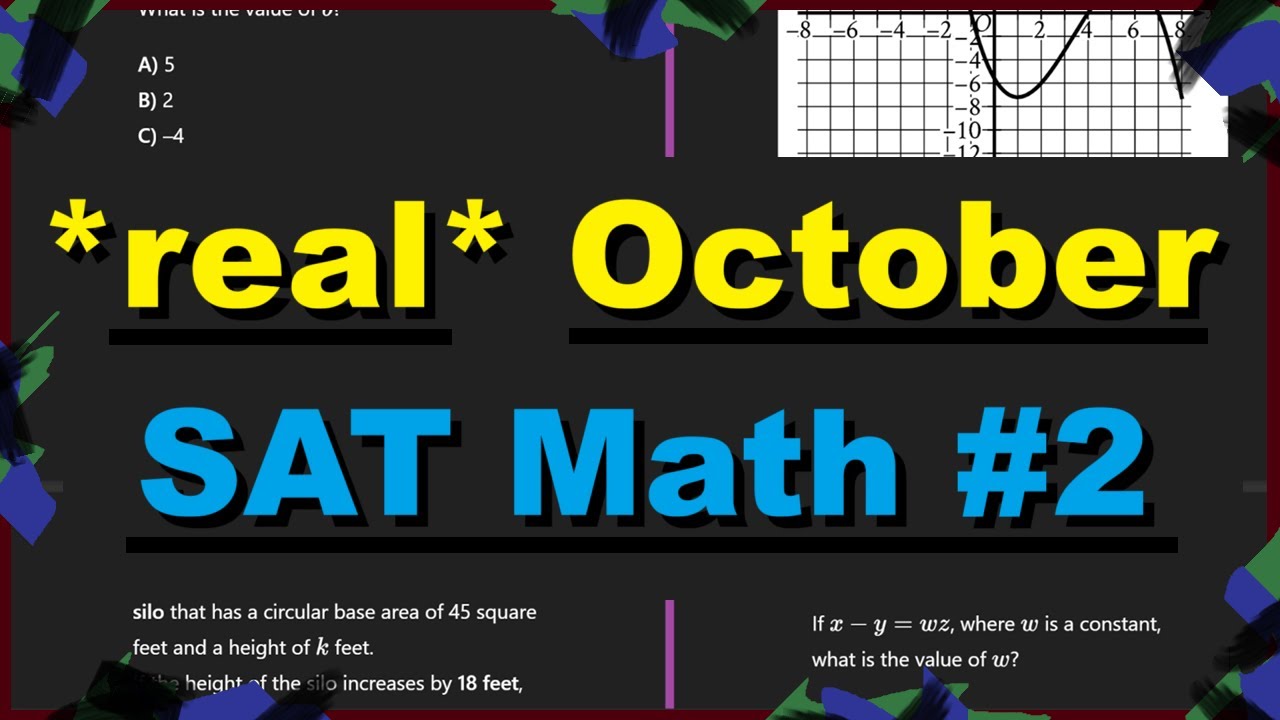 *Real* October 2025 SAT Math #2