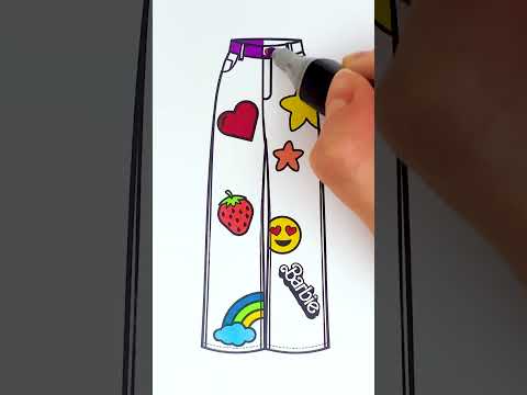 π Barbie Girl Pink Jeans π
Easy Glitter Art for Kids β¨ #glitter #girl #barbie #art #coloring #kids