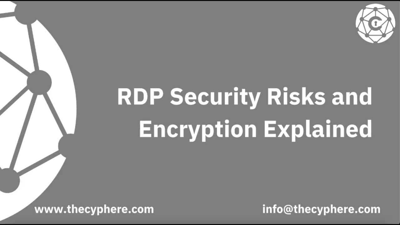 RDP Security Risks and Encryption Explained