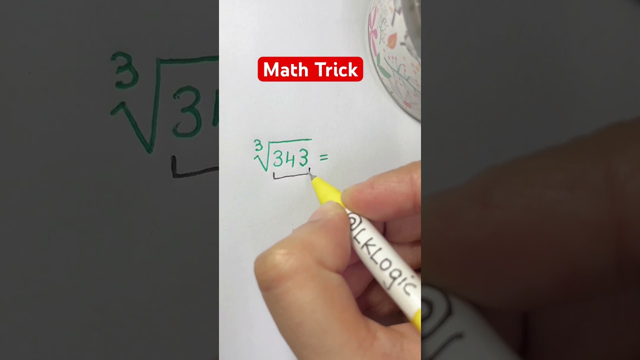 Cube Root Math Trick