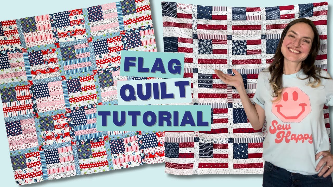 Make a Stunning Flag Quilt from ONE Layer Cake | Easy Beginner Tutorial