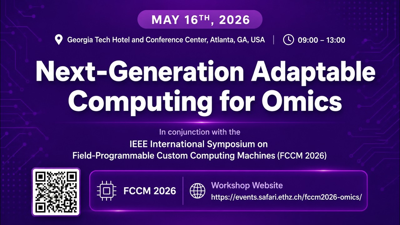Next-Generation Adaptable Computing for Omics @ FCCM 2026