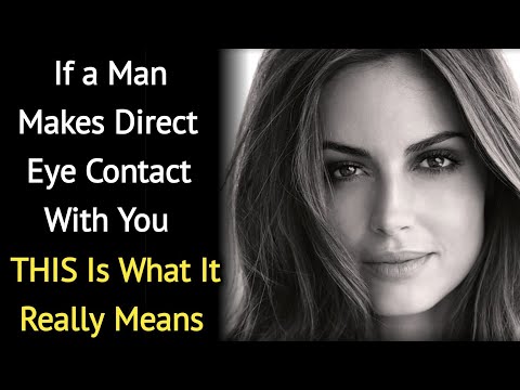 If a Man Makes Direct Eye Contact With You… THIS Is What It Really Means | Psychology Says
