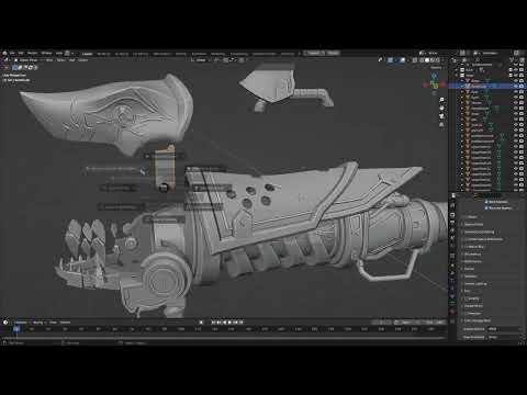 🚀 Arcane Jinx Fishbones Rocket Launcher Weapon For Cosplay・ 3D File for ...