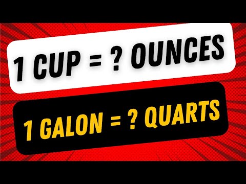 Units of Measurement of Volume | Cup, Ounces, Pint, Qaurt, Gallon