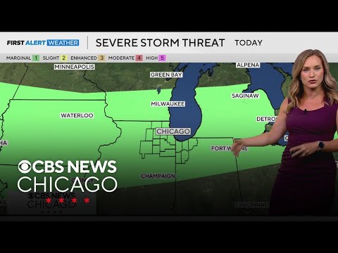 Thunderstorms Tuesday afternoon in Chicago