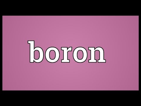 Boron Meaning