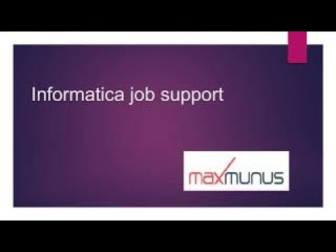 INFORMATICA Job Support( INFORMATICA Certification Tips)– INFORMATICA Course
