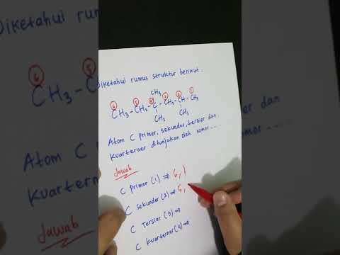 Menentukan Letak Atom C Primer, C Sekunder, C Tersier dan C Kuarterner
