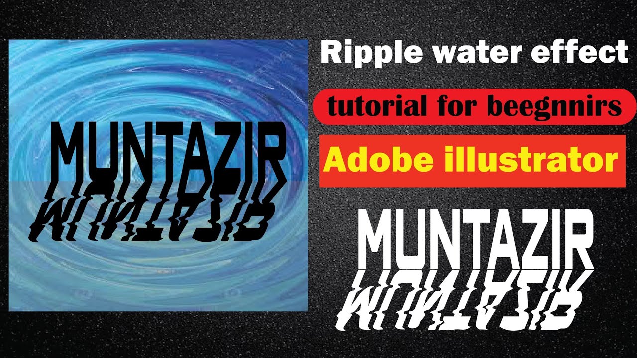 Ripple Water Effect | Adobe Illustrator Tips | #AdobeIllustratorWaterEffect