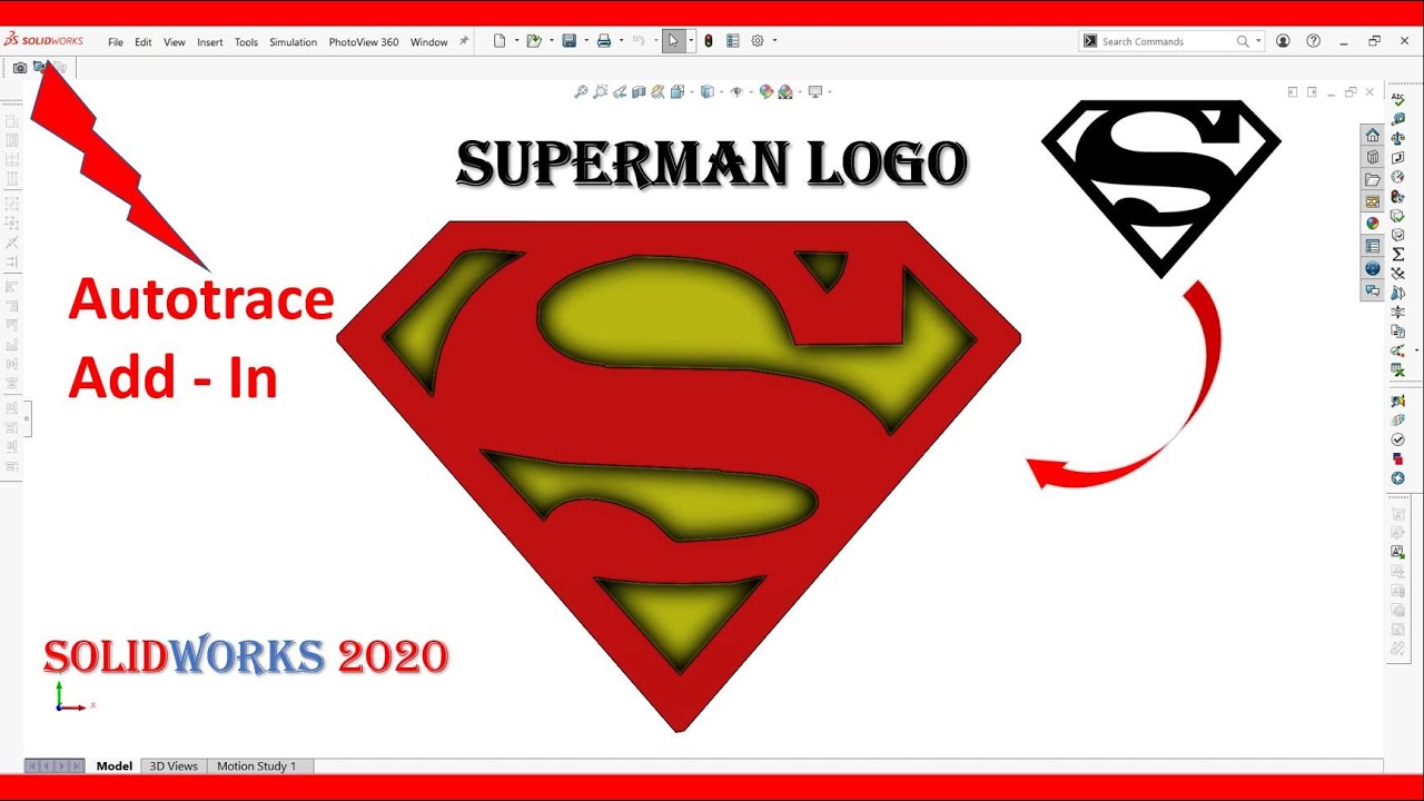 Superman Logo in Solidworks | Solidworks Advance Tutorials | Ex - #8
