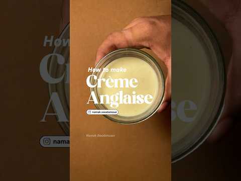Crème Anglaise: A Classic Custard Sauce
