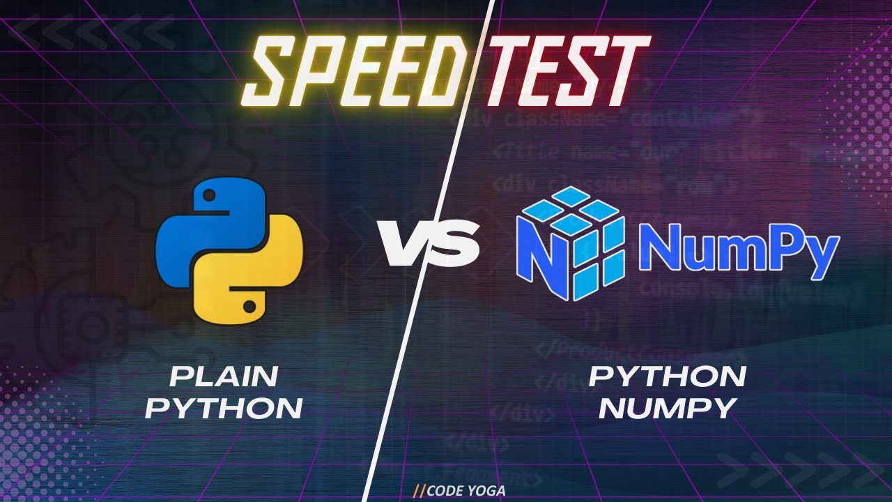 Python vs NumPy: The Speed Showdown