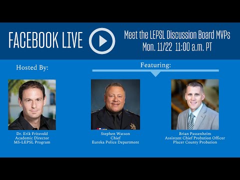 LEPSL 560 Discussion Board MVP Interview