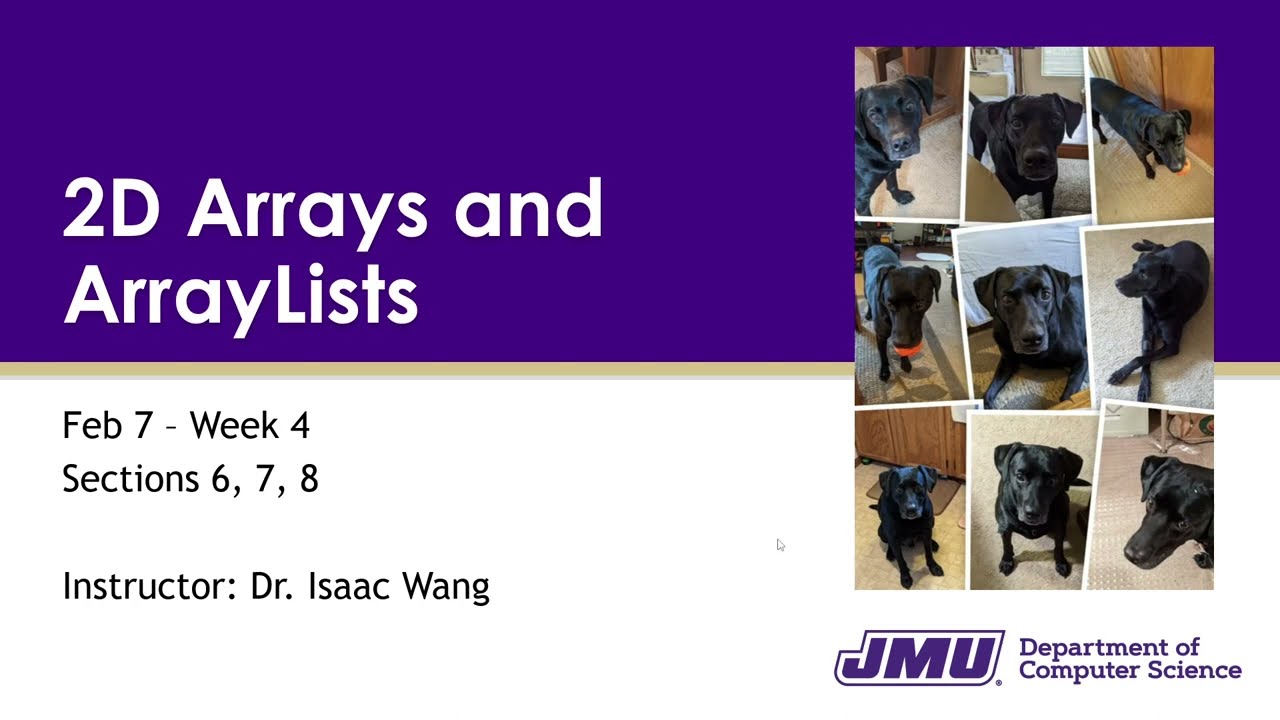 CS 159 - Spring 2023 - 2D Arrays and ArrayLists