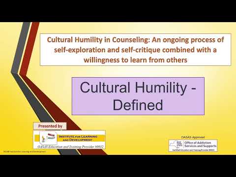 Cultural Humlity - Defined