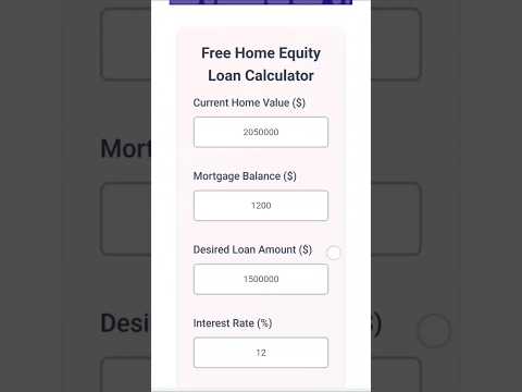 2025 Home Equity Loan Calculator - FREE 🔥🔥