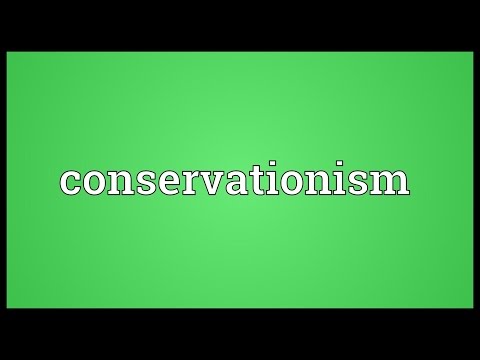 Conservationism Meaning