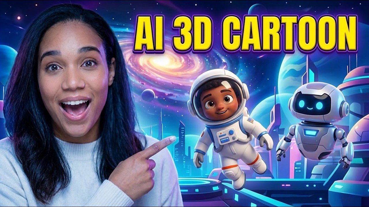 I Made a Full 3D Cartoon Using FREE AI Tools (Consistent Characters Step-By-Step)
