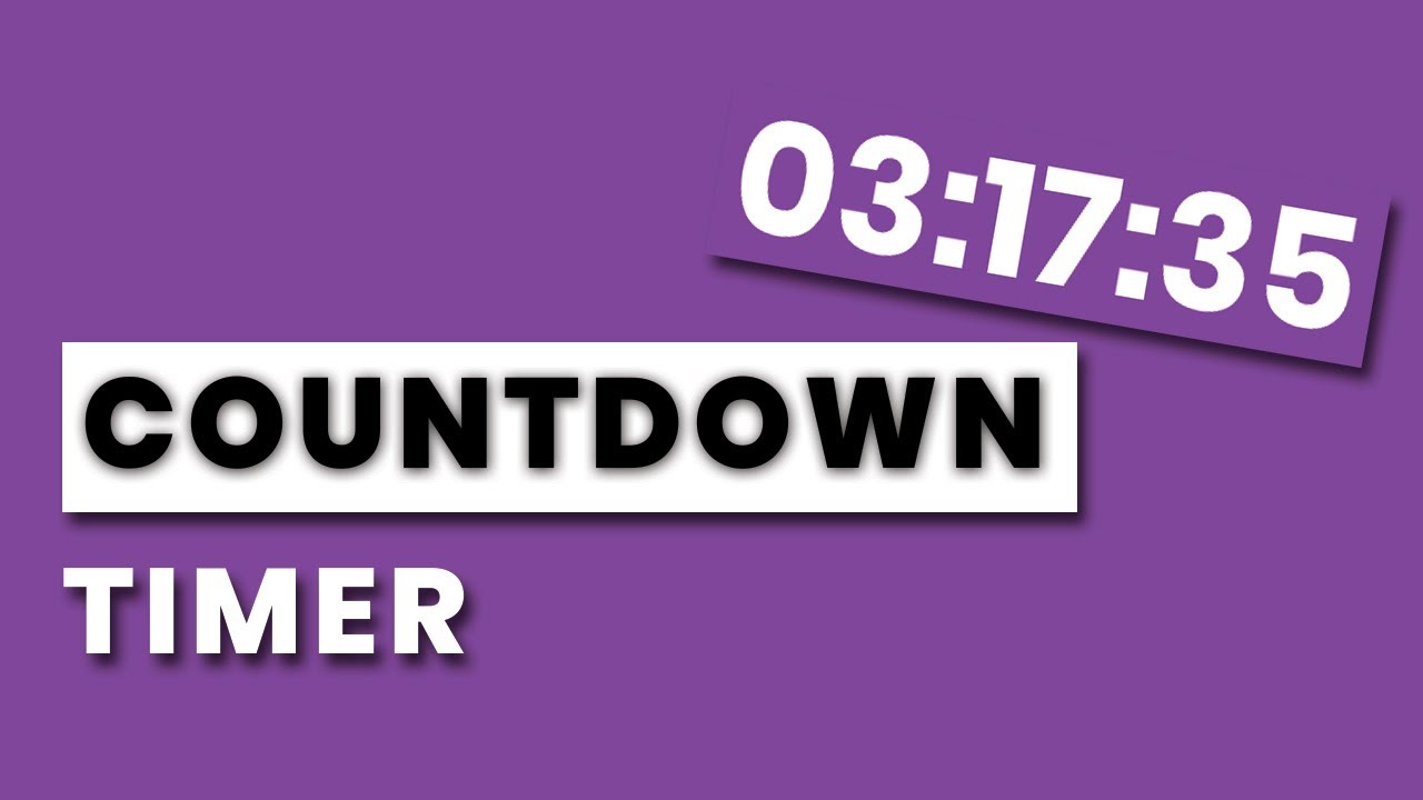 Countdown Timer using JQuery | JQuery Plugins Tutorial