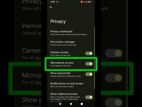 kisi bhi phone me microphone access ko on kese kare #android #smartphone #new #tech