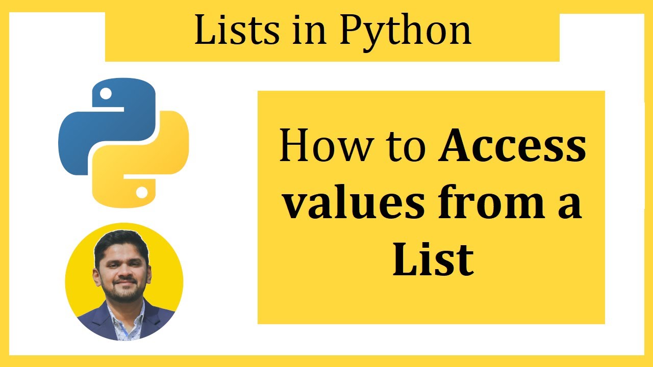 How to Access values from a List in Python