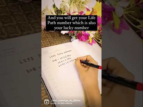 How to calculate your Life path number ? #lifepathnumber #luckynumber #astrology #tarotreading