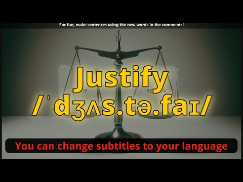 Justify meaning with 5 examples(2)
