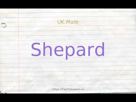 How to pronounce shepard