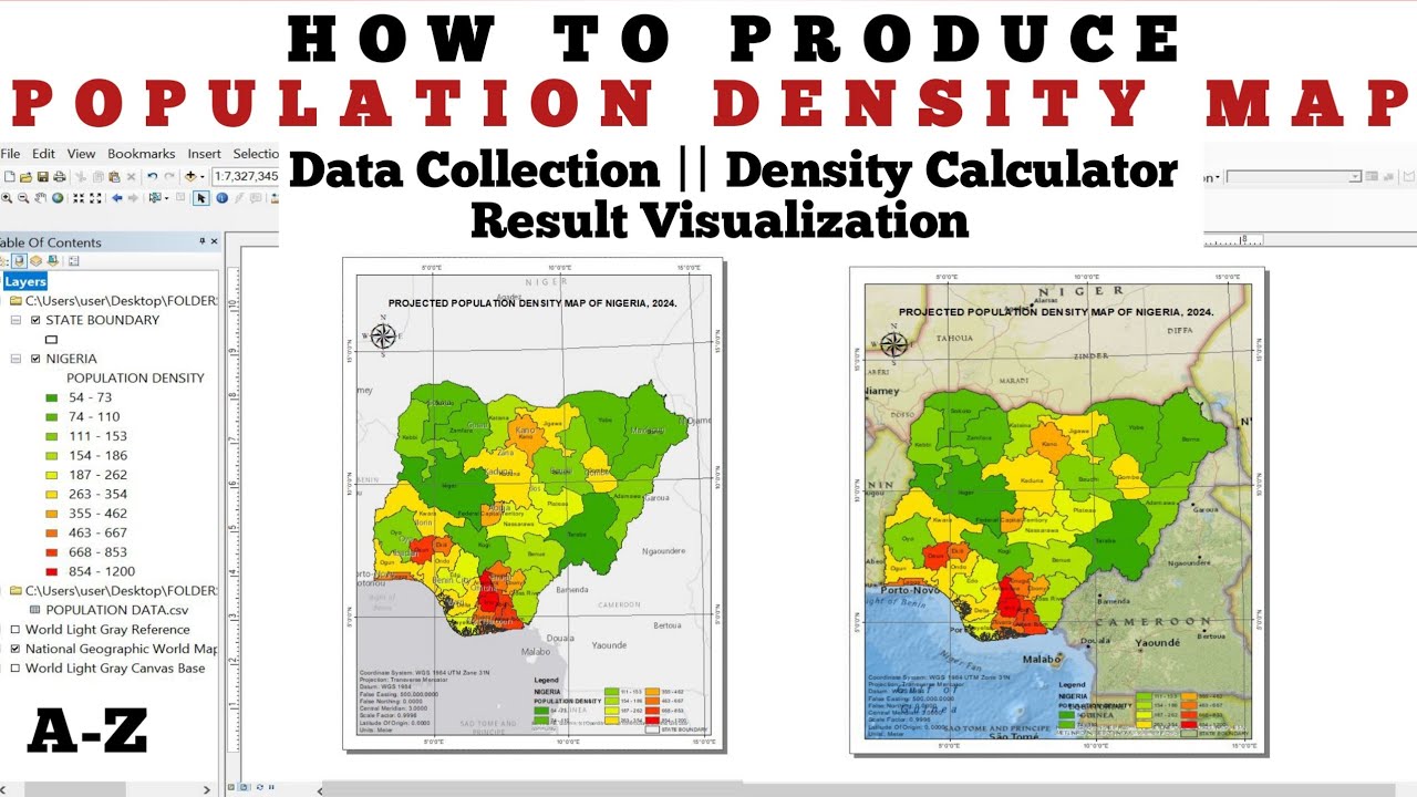Creating Population Density Map with ArcGIS in 2025 || Start to Finish || #arcgistutorial Pt1