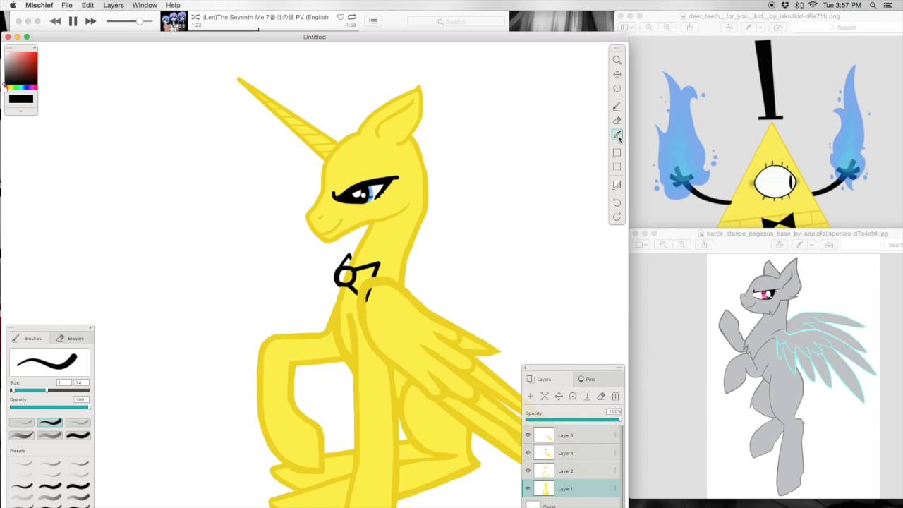Making Bill Cypher as a pony Speedpaint (Request)