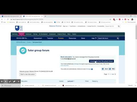 Get your OU Tutor Group Forum via email – Melanie Rimmer