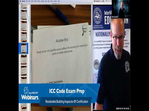 147. ICC Code Exam Prep Webinar for Residential Building Inspector B1 Certification