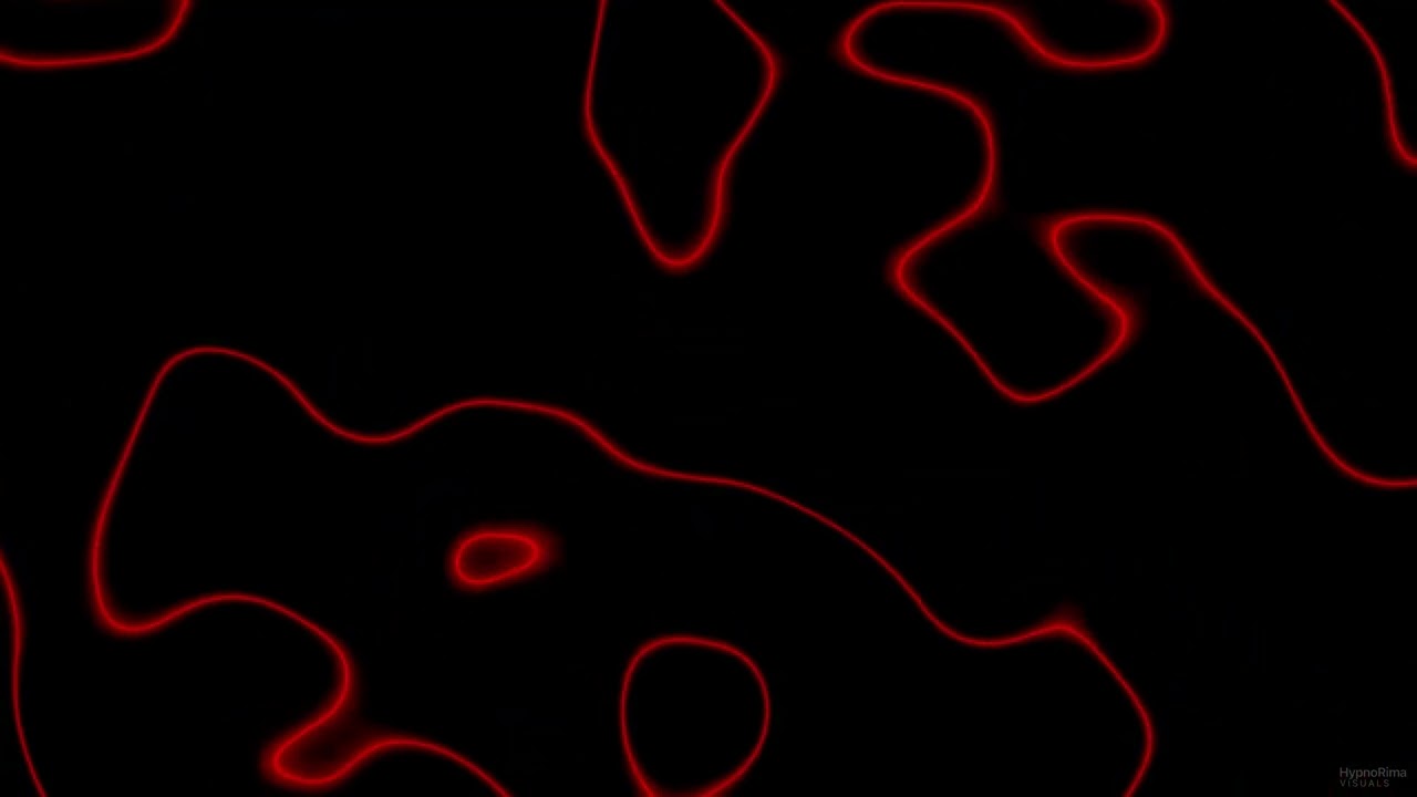 10-Hour Glowing Red Abstract Wallpaper – Dynamic Liquid-Inspired Background